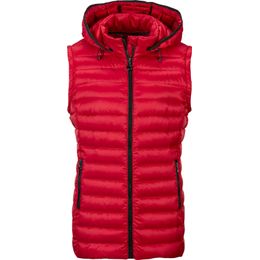 CREATION L PREMIUM Damen Daunenjacke als Jacke und Weste tragbar rot Gr&ouml;&szlig;e 44