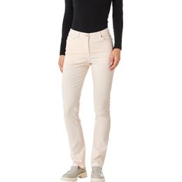 CREATION L PREMIUM Damen 5-Pocket-Jeans mit Dehnbund champagner Gr&ouml;&szlig;e 48