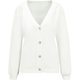 CREATION L PREMIUM Damen Strickjacke ecru Gr&ouml;&szlig;e 44