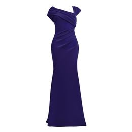 Goddiva Maxikleid Damen Gr&ouml;&szlig;e 36 dunkelblau Winterkleid