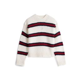 Tommy Jeans Pullover Damen Gr&ouml;&szlig;e S marine / burgunder / wei&szlig;
