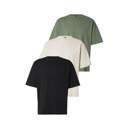 Trendyol T-Shirt Herren Größe L greige / jade / schwarz