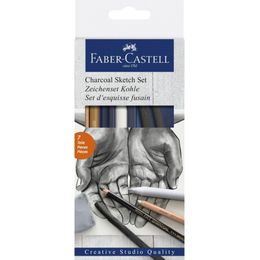 Faber-Castell Zeichenset Kohle Sketch sortiert im Etui | Gr.: onesize