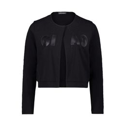 Betty Barclay Shirtjacke mit Rundhalsausschnitt in Schwarz | Gr.: 46