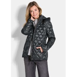 GOLDNER Winterjacke mit Metallic-Glanz in anthrazit | Gr.: 46
