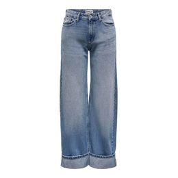 Only Jeans mit weitem Bein in Medium Blue Denim | Gr.: L/L32