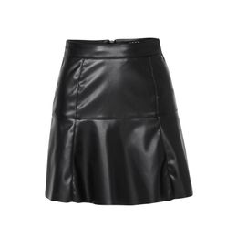 KOROSHI Short skirt leather effect studs in SCHWARZ | Gr.: 34
