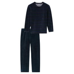 Schiesser Pyjama Comfort Nightwear in nachtblau | Gr.: 58
