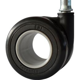 mayer Sitzmöbel Stuhlrolle MAYER SITZMÖBEL "myMusic", grau (grau, schwarz), Ø:6,5cm, Kunststoff, Möbelrollen, Stuhlrollen, 5 Stück im Set