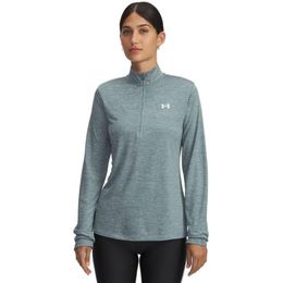 Under Armour Longsleeve "Tech 1/2 Zip-Twist" in Blau | Gr.: M