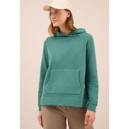 Hoodie Cecil, Damen, Gr. S (38), grün (jewel grün), Sweatware, Obermaterial: 100% Baumwolle. Futter: 100% Baumwolle, unifarben, Casual, regular fit normal, ohne Ausschnitt, Bündchen, Sweatshirts, mit Kapuze