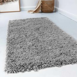 Esprit Wollteppich &raquo;Seattle Shag, ESP-26391&laquo; rechteckig 50 mm H&ouml;he modern, flauschig aus Schurwolle, pflegeleicht, Wohn-, Schlafzimmer grau Wolle