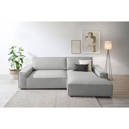 Home Affaire Ecksofa »NEU: SHERWOOD XXL 284, Big-Sofa L-Form, tiefe Sitzfläche 95 cm, Cord« Recamiere rechts/links, als Schlafsofa stellbar, Cord...