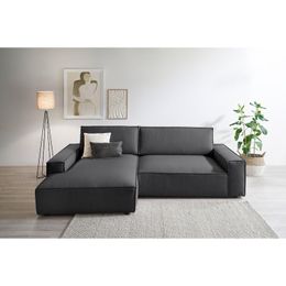 Home Affaire Ecksofa »NEU: SHERWOOD XXL 284, Big-Sofa L-Form, tiefe Sitzfläche 95 cm, Cord« Recamiere rechts/links, als Schlafsofa stellbar, Cord...