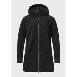 Schöffel SCHÖFFEL Outdoorjacke »Urban Softshell Jk Style Suavio WMS« mit Kapuze 9990 - schwarz 38 38 Wasser- & windabweisende Venturi Softshell Bekleidung