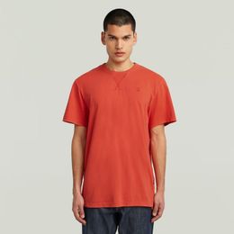G-Star Raw G-Star Damen G-STAR T-Shirt &raquo;Nifous&laquo; Rundhals, mit Rippeinsatz rot XL