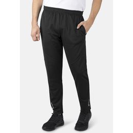 HERO by John Medoox Sporthose »Poly/BW Jogginghose Sportspant« Tapered Fit Casual Funktionsstoff für Herren black XL XL Elastischer Bund