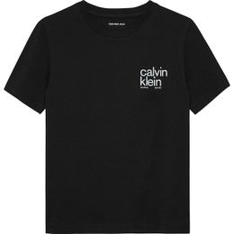 Calvin Klein Jeans T-Shirt »REG. CK SMALL GRAPHIC SS T-SHIRT« für Kinder bis 16 Jahre, Logo-Print Ck Black 4 (104) 4 (104) Shirt von Calvin Klein...
