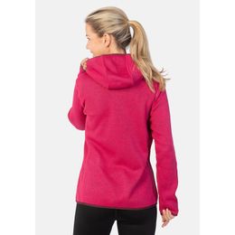 STOOKER WOMEN Sweatjacke »JOANE mit Kapuze Strickfleecejacke« Sweatjacke Kapuze figurumspielend Moderner Sport-Look für Damen pink melange 36/38...