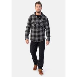 HERO by John Medoox Fleecehemd »HENDRIX Fleecehemd« Regular Fit Casual Fleece für Herren black/grey check XL - US-Größen US-Größen XL Lässige...