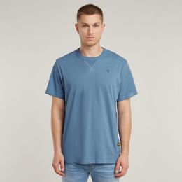 G-Star Raw G-Star Damen G-STAR T-Shirt &raquo;Nifous&laquo; Rundhals, mit Rippeinsatz blau M