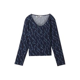 Tom Tailor Denim Bluse Damen Gr&ouml;&szlig;e S navy / hellblau