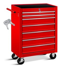 Masko® Werkstattwagen Rollwagen Werkzeugwagen Werkzeugkiste Fächer Toolbox Werkzeug box