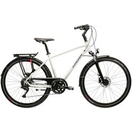 Trekkingrad KROSS "Trans 5.0" Gr. 53, grau (grau, schwarz), Fahrr&auml;der, Damen, 53cm, 28 Zoll (71,12cm) hinten: 28 Zoll (71,12cm)