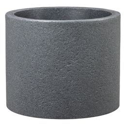 Pflanzgefäß 'Riva' Schwarz Granit Ø 28,8 x 24,3 cm