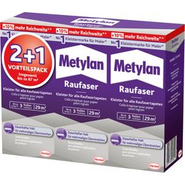 Metylan Tapetenkleister 'Raufaser' trocknet transparent 2 + 1 Vorteilspack 3 x 180 g