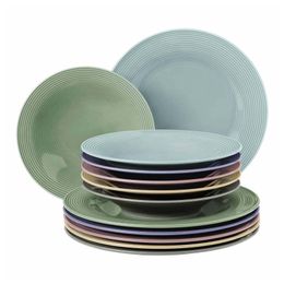 Seltmann Weiden Tafelservice Beat Color Glaze 12er Set