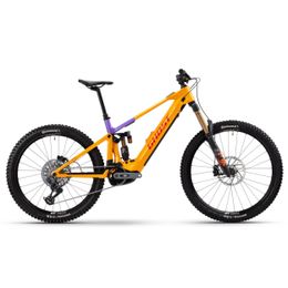 GHOST E-Riot CF Full Party Bosch Performance CX 800Wh - S - E-MTB Enduro (160-180 mm) - orange dazzling mango/diva purple - glossy