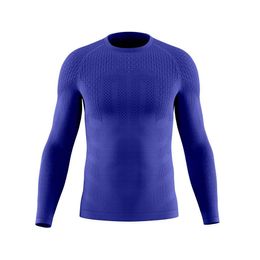 Bauerfeind Sports Compression Shirt Long Sleeve Bekleidung Herren blau XL