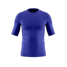 Bauerfeind Sports Compression Shirt Short Sleeve Bekleidung Herren blau L