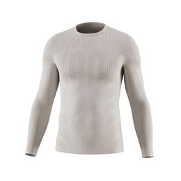 Bauerfeind Sports Compression Shirt Long Sleeve Bekleidung Herren grau