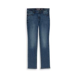 Tom Tailor Damen TTLIVA STRAIGHT Jeans, blau, Uni, Gr. 27/34