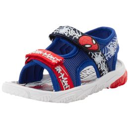 Disney Kinder Sandale "Spiderman", Gr. 31, blau, Textil, Schuhe, mit cooler Blinkfunktion