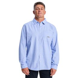 Langarmhemd Quiksilver "Diamond Chambray", Herren, Gr. L, US-Größen, blau (ashley blau), 100% Baumwolle, Hemden