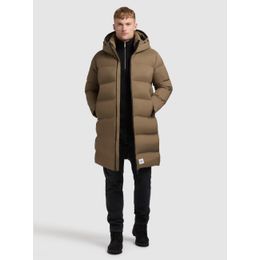 Steppmantel Khujo "CAIUS2", Herren, Gr. L, muscat, braun, 100% Nylon, unifarben, regular fit, eingesetzt elastischer Bund, Mäntel