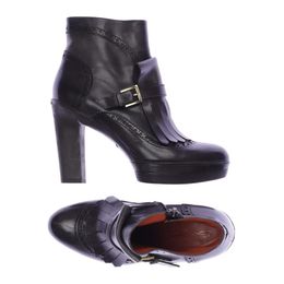 Santoni Stiefelette Damen Größe 36.5 Second Hand schwarz