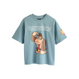 next T-Shirt 'Mario Gaming' Jungen Gr&ouml;&szlig;e 98 nude / hellblau / braun / rot