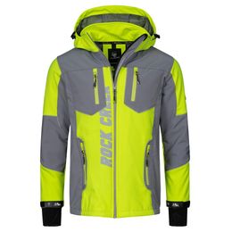 Rock Creek Outdoorjacke Herren Größe 5XL neongelb / graphit
