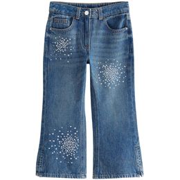 next Jeans M&auml;dchen Gr&ouml;&szlig;e 116 blue denim / transparent