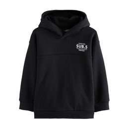 next Sweatshirt Jungen Gr&ouml;&szlig;e 110 schwarz / wei&szlig;
