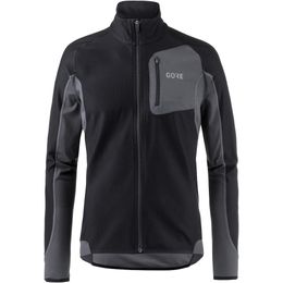 Gore Wear Laufjacke 'R3 Partial WINDSTOPPER GORE-TEX ' Herren Gr&ouml;&szlig;e L dunkelgrau / schwarz