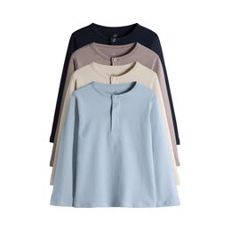 The Set Shirt Jungen Gr&ouml;&szlig;e 110 beige / navy / hellblau / cappuccino