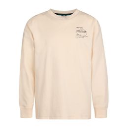 PETROL INDUSTRIES T-Shirt 'Shenandoah' Jungen Gr&ouml;&szlig;e 164 beige / schwarz