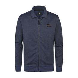 PETROL INDUSTRIES Zip-Up Hoodie 'Spokane' male Blue size XXXL