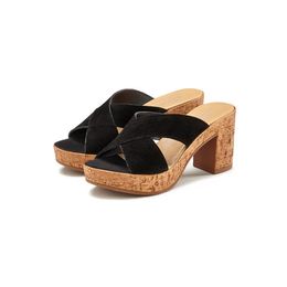 Lascana Pantolette 'Sommerschuh, offener Schuh, Sandalette, Mule,' schwarz Gr. 42 f&uuml;r Damen