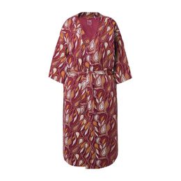 Ulla Popken Long Bathrobe female Red size 46-48